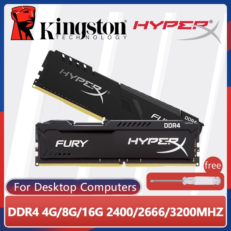 【On Hand】Kingston HyperX FURY Desktop DDR4 RAM 4GB 8GB 16GB 2400Mhz 2666Mhz 3200Mhz DIMM ...