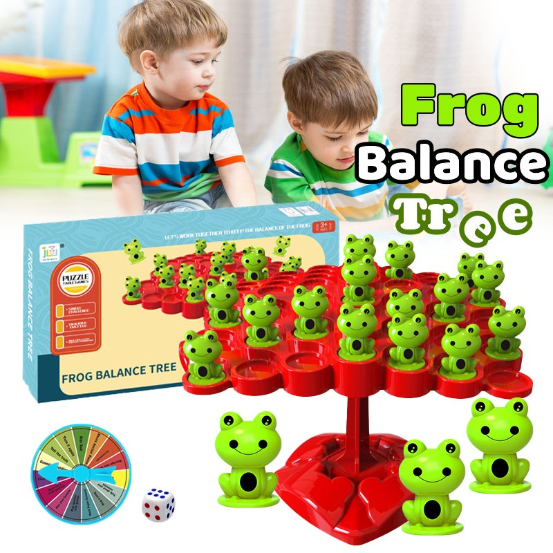 Frog Stackable Balance Tree Toy Thinking Training Puzzle Toys Learning ...
