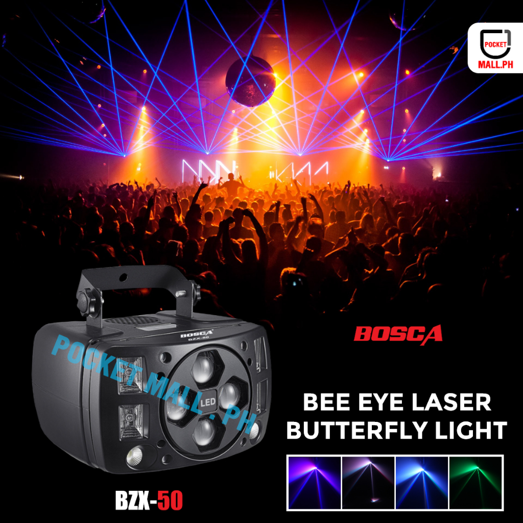 BOSCA Bee Eye Laser Butterfly Light Stage Light DJ Bar Party Concert 12 ...