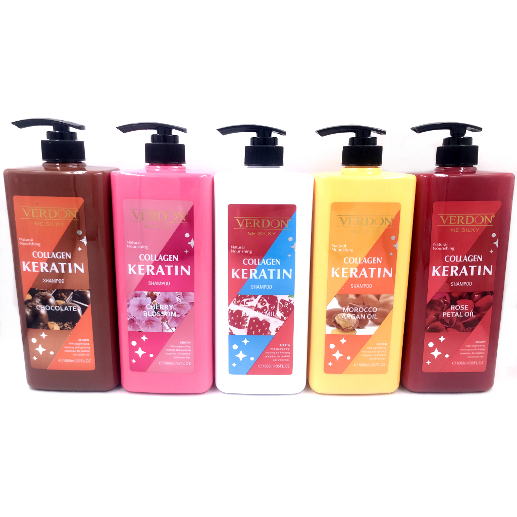 VERDON shampoo Keratin deep treatment 1000ml （5016 ） | Shopee Philippines