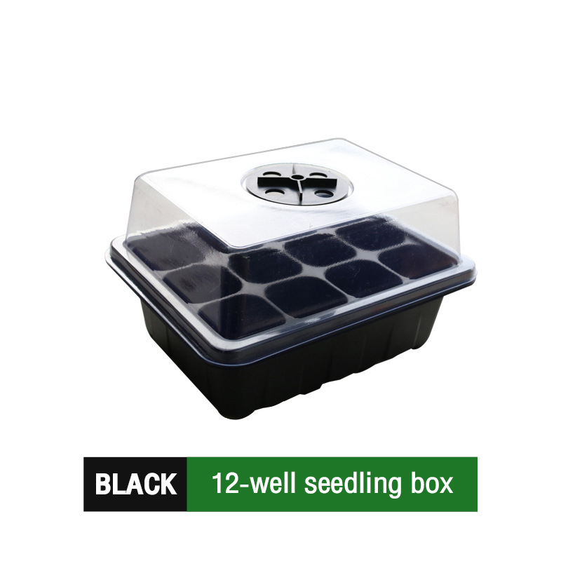 12 hole seedling box three-piece set of plastic transparent 3-in-1 ...