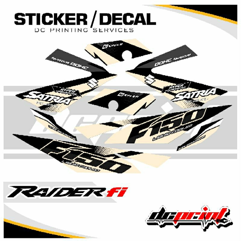 Raider Fi Suzuki Stock Decal Fi150 | Shopee Philippines