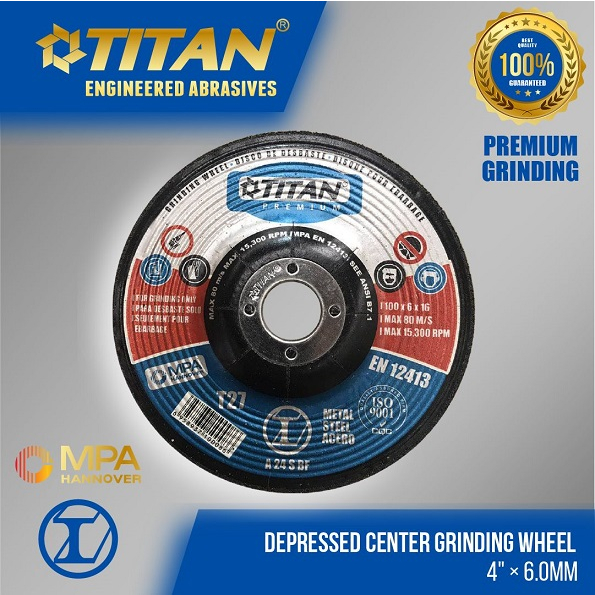 Titan Grinding disc disk 4" depressed center wheel grinder cutting ...