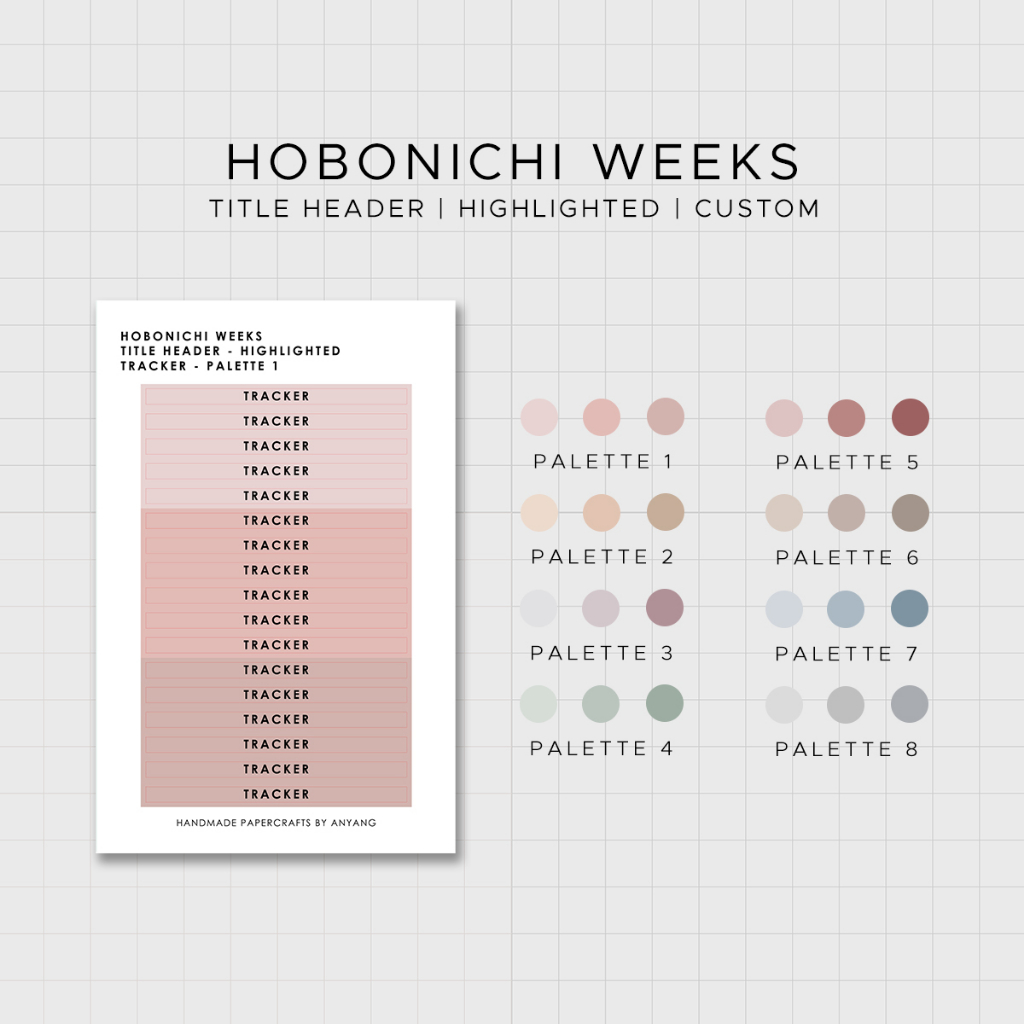 TITLE HEADER - CUSTOM - HIGHLIGHTED | Hobonichi Weeks Stickers | For ...