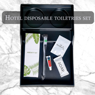 100sets toothbrush,toothpaste,shampoo,soap,box HOTEL GUEST KIT SET ...