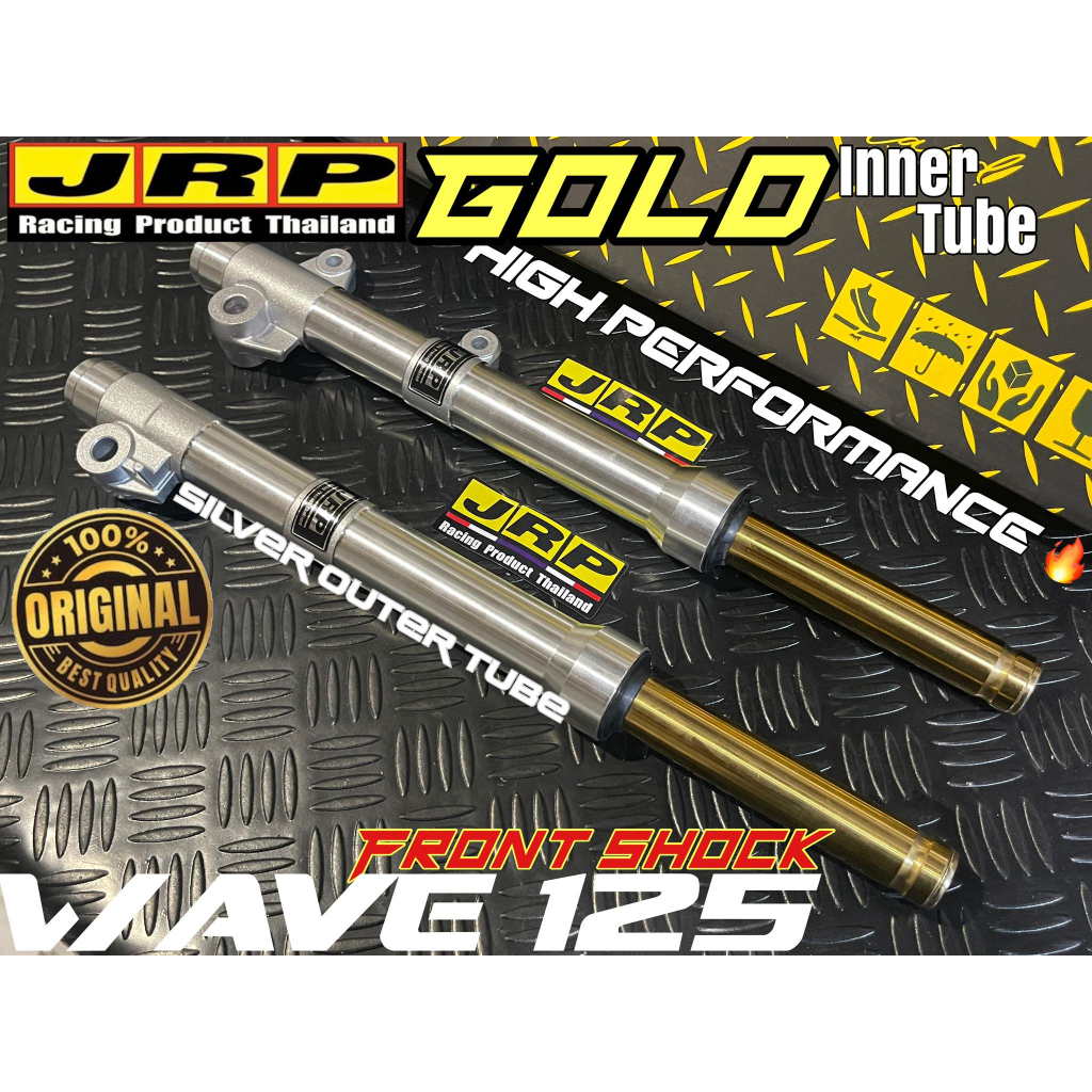 🇹🇭 JRP FRONT SHOCK WAVE 125 (GOLD INNER TUBE/ SILVER OUTER TUBE) THAILAND MADE 🇹🇭 | Shopee ...