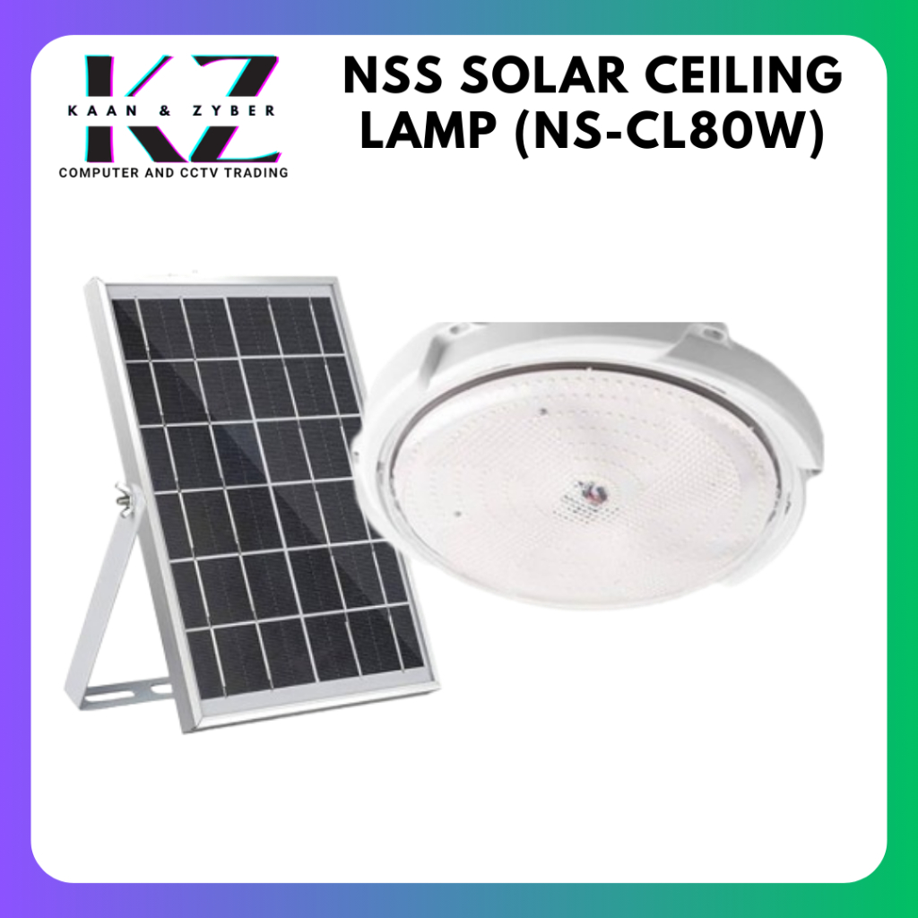 NSS SOLAR CEILING LAMP (NS-CL80W) | Shopee Philippines