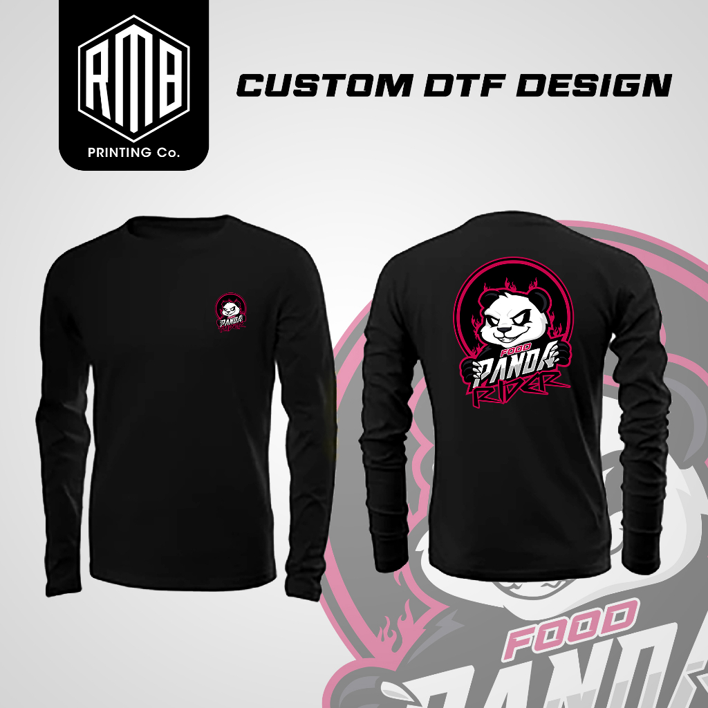 FOODPANDA LONGSLEEVE UNIFORM | DTF CUSTOM DESIGN | Shopee Philippines
