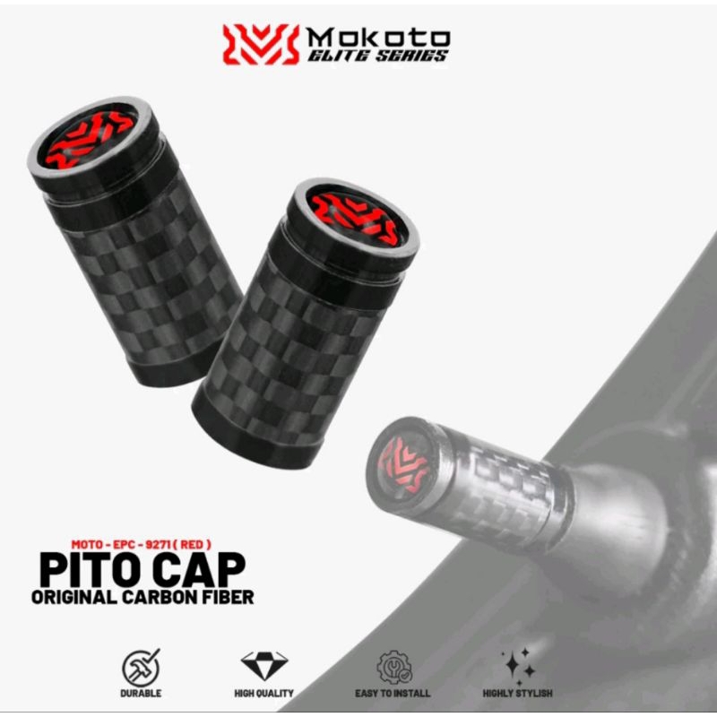 Motorcycle universal carbon pito cap (Authentic carbon) | Shopee ...