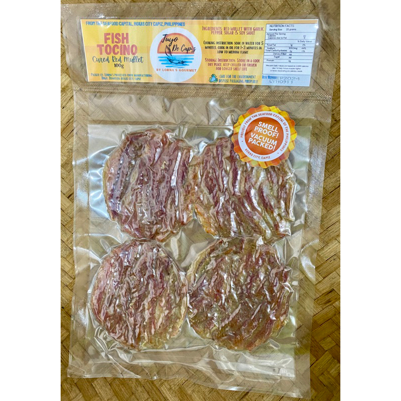 Tuyo de Capiz Fish Tocino, Smell Proof- Vacuum Pack | Shopee Philippines