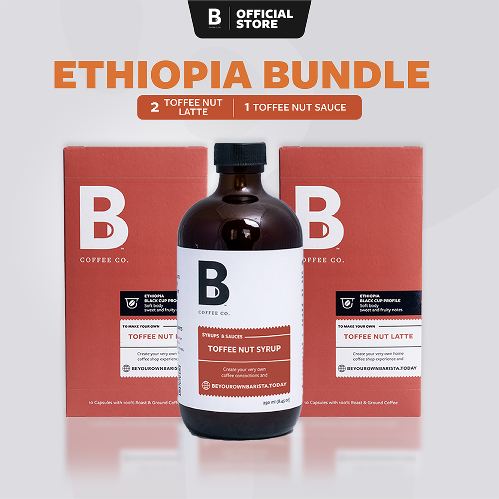 B Coffee Co. Ethiopia Bundle Pack - 2 Packs of Coffee Capsules + Toffee Nut Sauce | Shopee ...