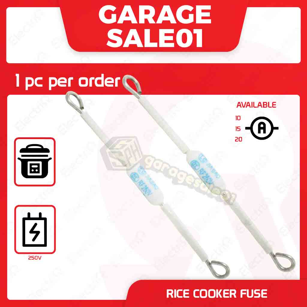 RF Thermal Fuse 250V 10A 15A 20A Ceramic Temperature fuse for Rice ...