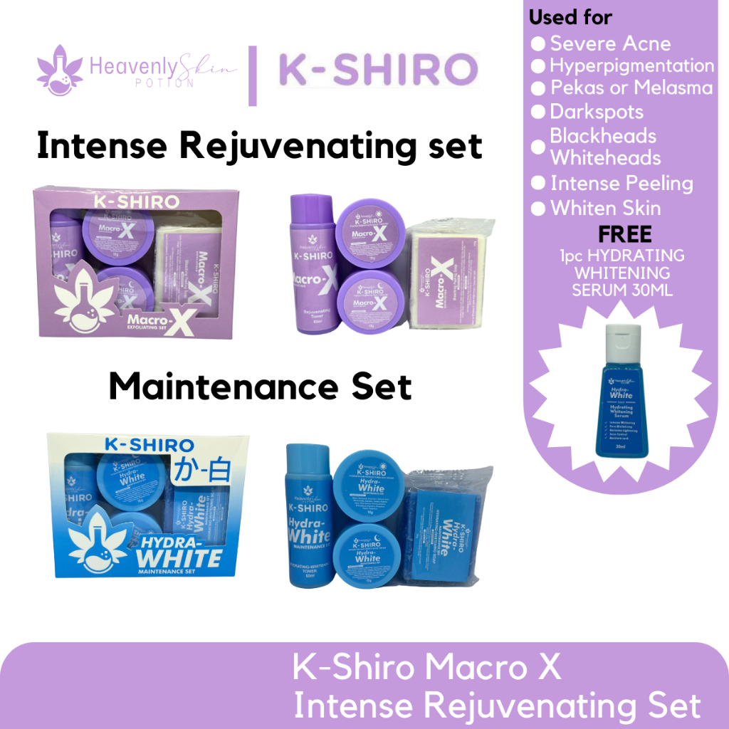 K-SHIRO REJUVENATING SET MACRO-X by Heavenly Skin Potion free hydra ...