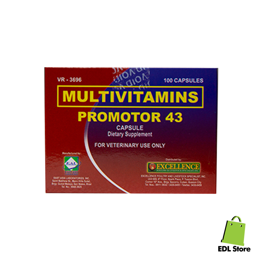 Promotor-43 Gamefowl Conditioning 100 capsules | Shopee Philippines