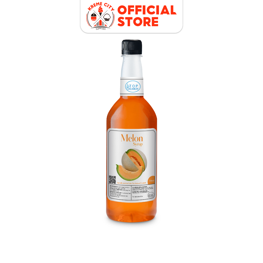 TOP Creamery Top Series Melon Syrup 750ml | Shopee Philippines