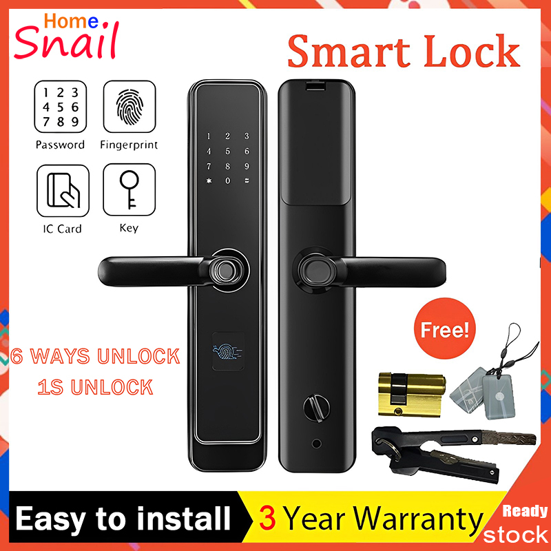 Smart Lock Main Door Lock Code/Touch Password/Keypad/IC Card Electronic ...