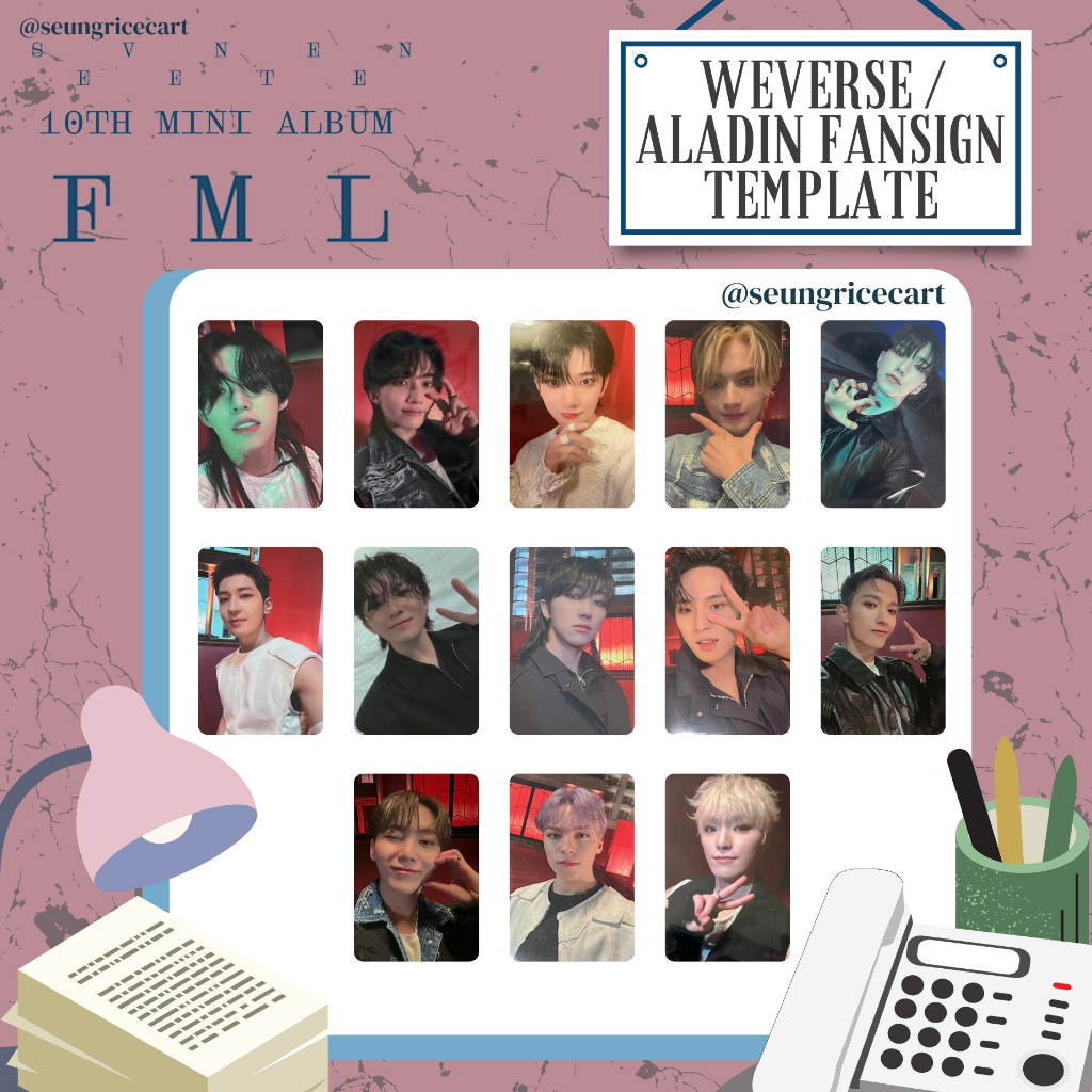 [ON HAND] Seventeen FML Aladin/Weverse FS Photocards | Shopee Philippines