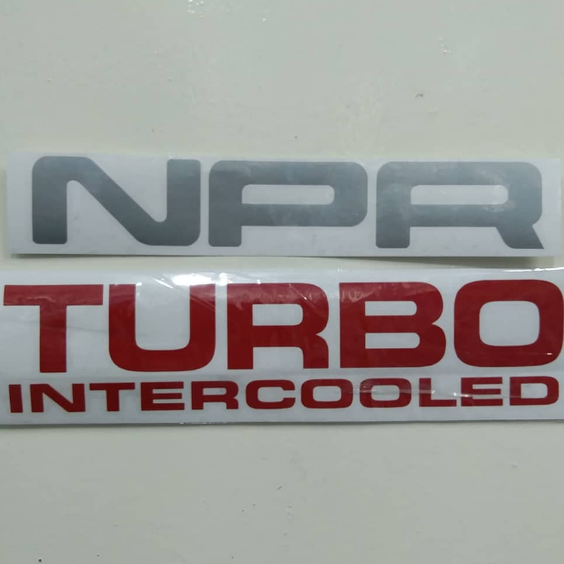 Isuzu NPR and turbo only for replacement decals red SET | Shopee ...