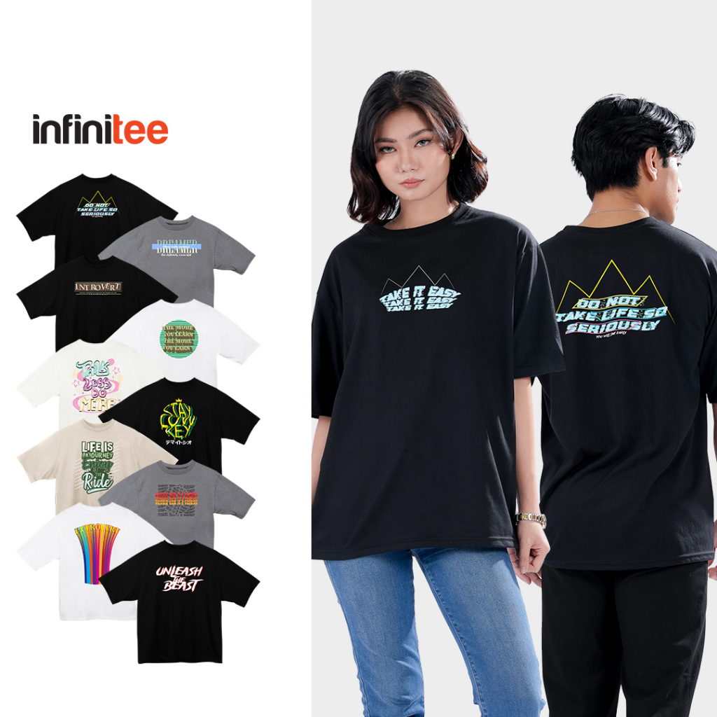 Infinitee Minimalist Statement Oversized T Shirt For Men Women Oversize ...