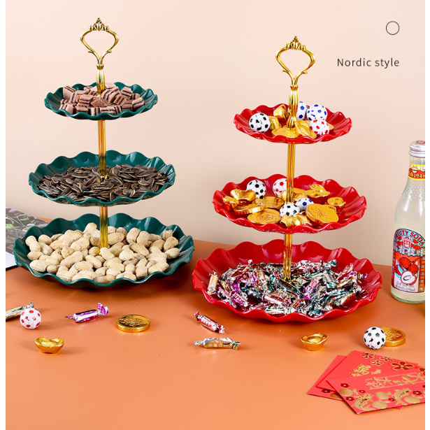 Nordic Style Three story tall tea seats, desserts, cupcakes, cakes ...