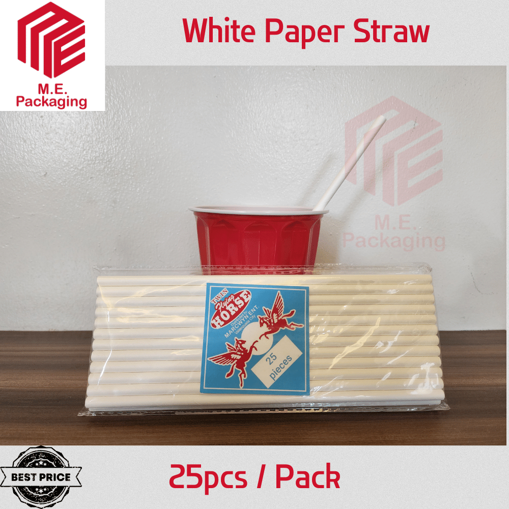 Individually wrapped Paper & Plastic + Sago & Drinking Straw | Shopee ...