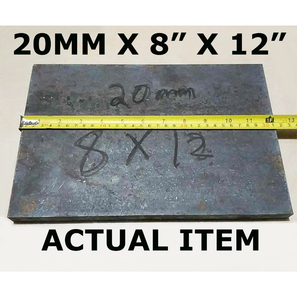 MS BASE PLATE 20MM X 8" X 12" MILD STEEL === BAKAL 20MM X 8" X 12 ...
