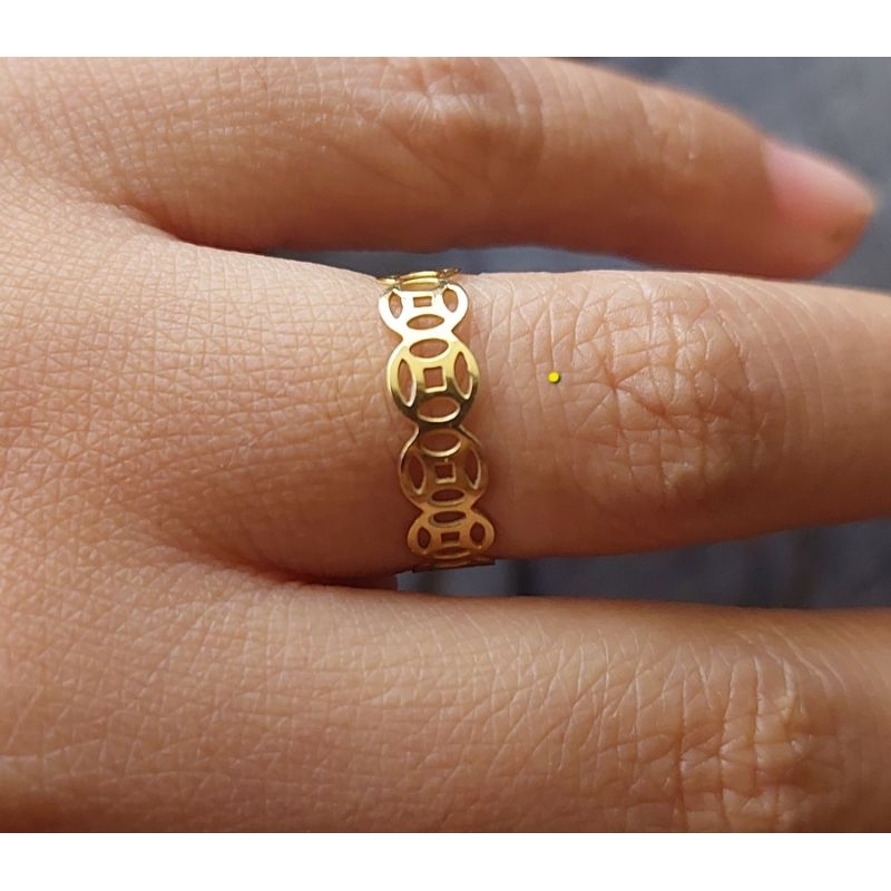 PAWNABLE 18k Saudi MONEY RING | Shopee Philippines