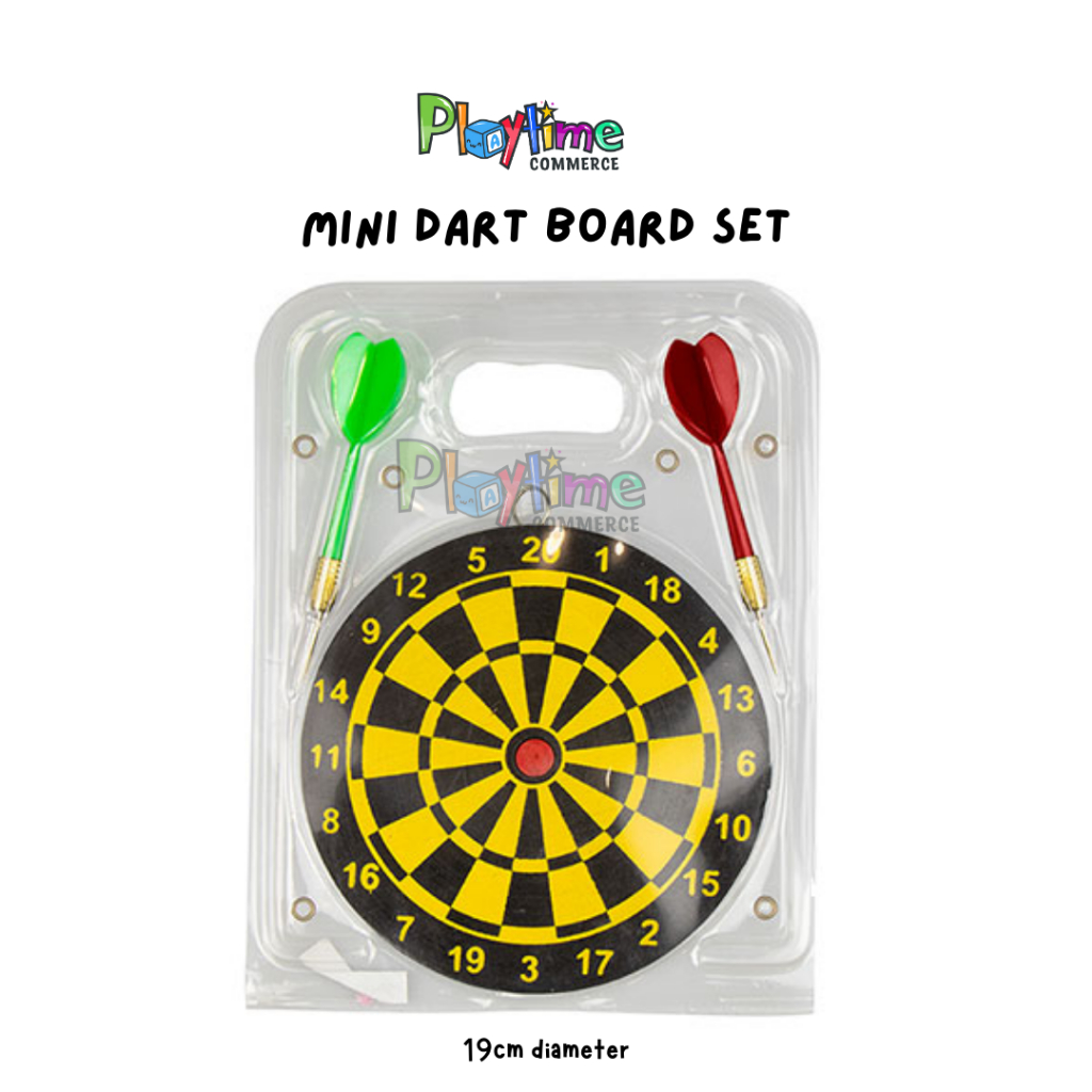Mini Dart Board Set Small Darts with Board 19cm diameter Gift Items ...