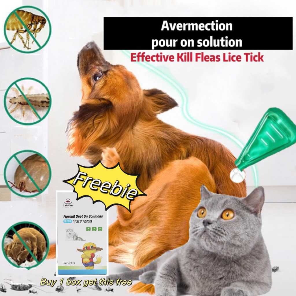 Pet Spot-On solution Anti tick and Flea & demodex nematode parasite ...