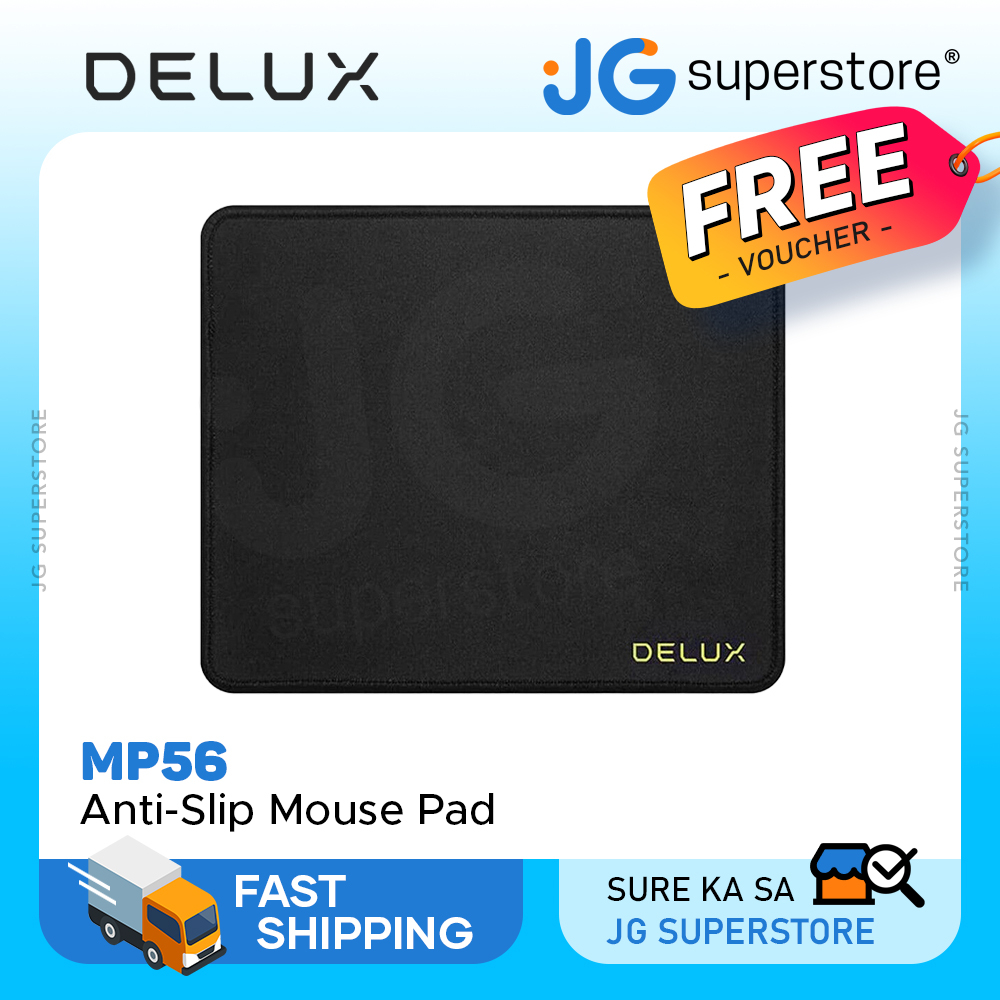 Delux MP56 Waterproof Mouse Pad with Anti-Slip, Anti-fray Stitching for ...