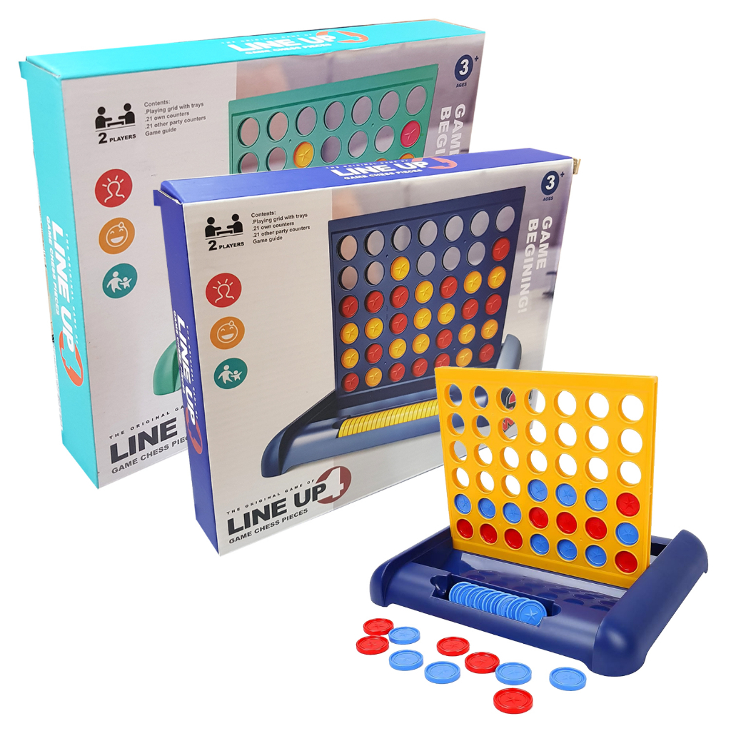 Line up 4 Foldable Connect 4 In a Row Classic Game for Masters Random ...