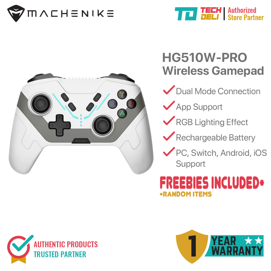 Machenike HG510W Pro Wireless Bluetooth Gamepad Controller | Dual Mode ...