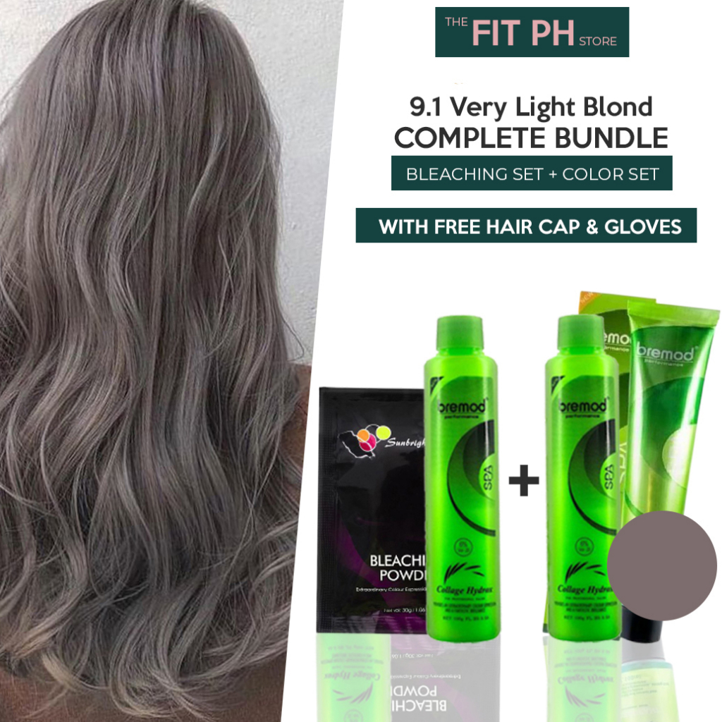 Original Bremod 9.1 Very Light Ash Blond COMPLETE BUNDLE / Bleaching ...