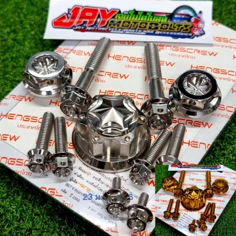 ☑️HANDLEBAR/BUTTERFLY BOLTS RAIDER 150 FI ONLY 11 PCS STAINLESS ...
