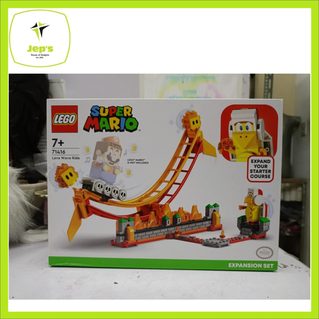 Lego Super Mario 71416 Lava Wave Ride Expansion Set (2023) | Shopee ...