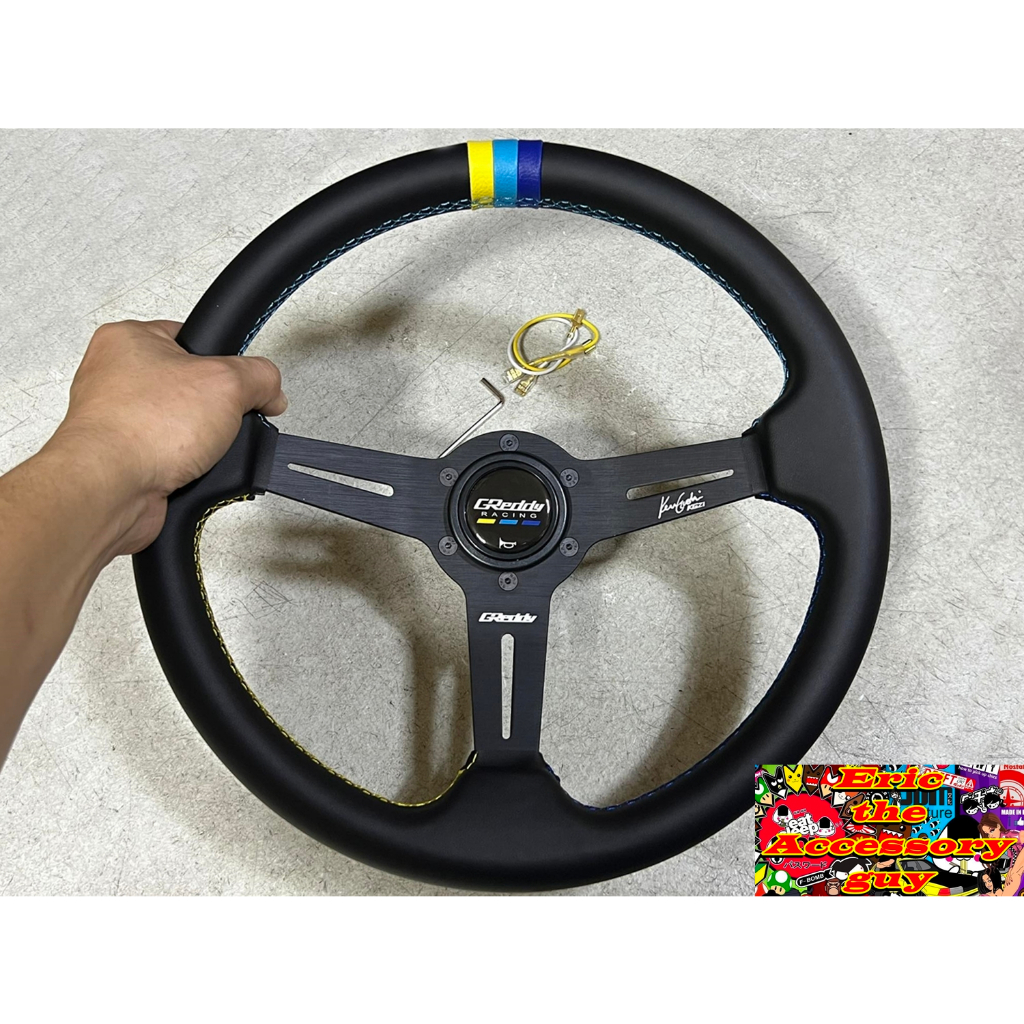 Greddy Sports Steering Wheel (Soft Leather) | Shopee Philippines