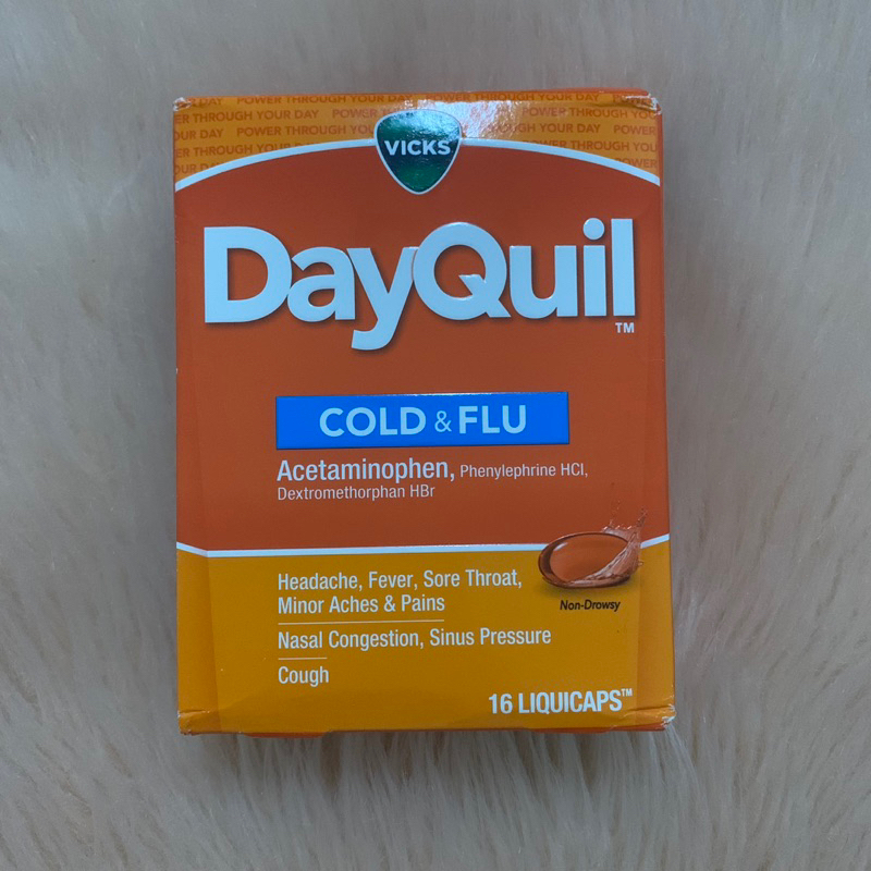 Vicks DayQuil Cold&Flu LiquiCaps, Non- Drowsy, 16 LiquiCaps | Shopee ...
