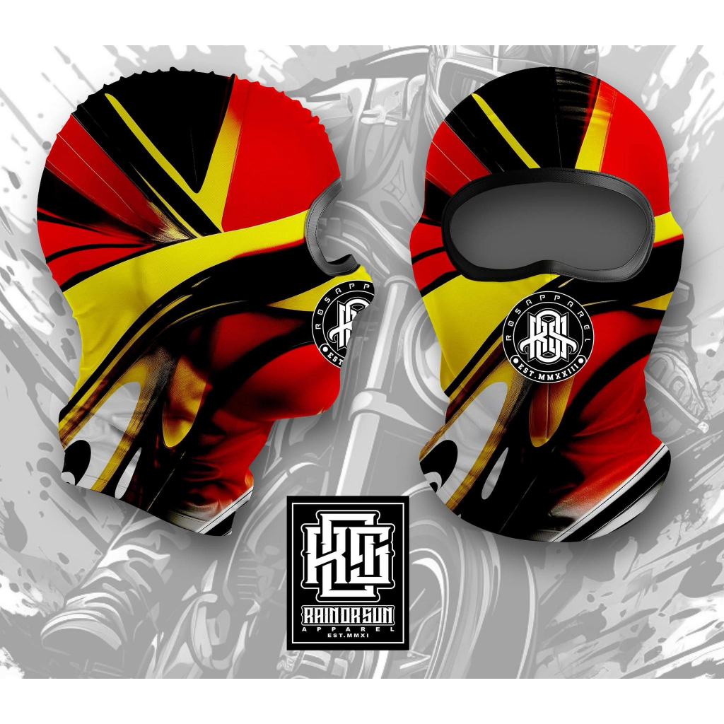 ROS B18 BALACLAVA FULL MASK FULL BONET full sublimation motor riding ...