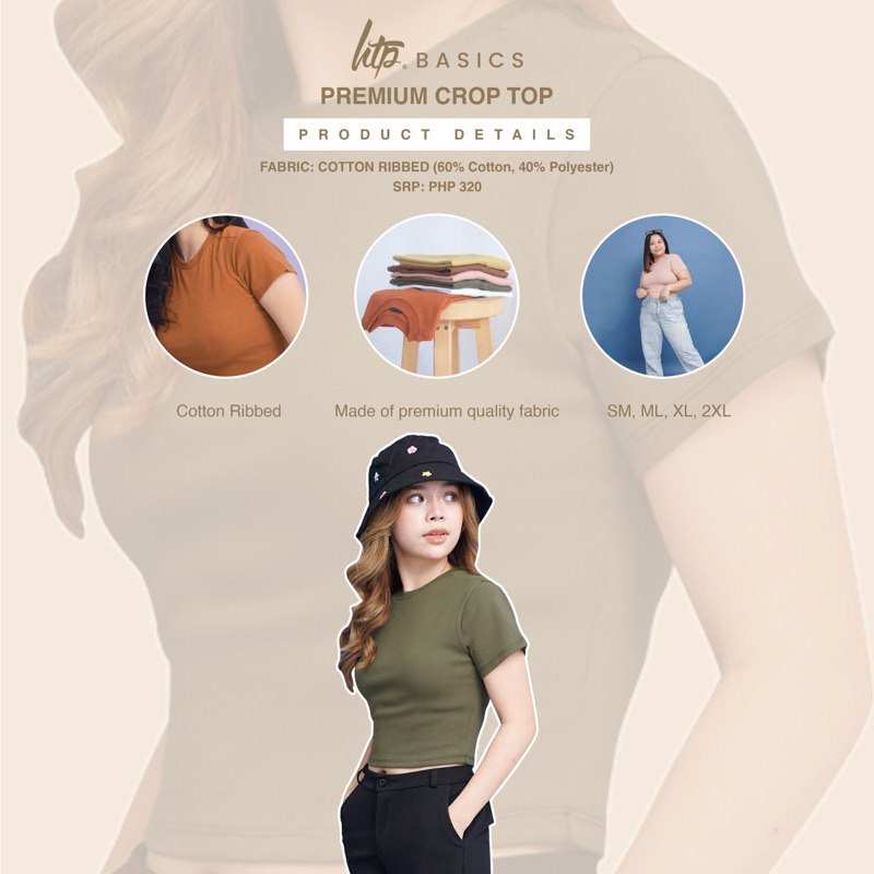 HTP Basics Premium Crop Top | Shopee Philippines
