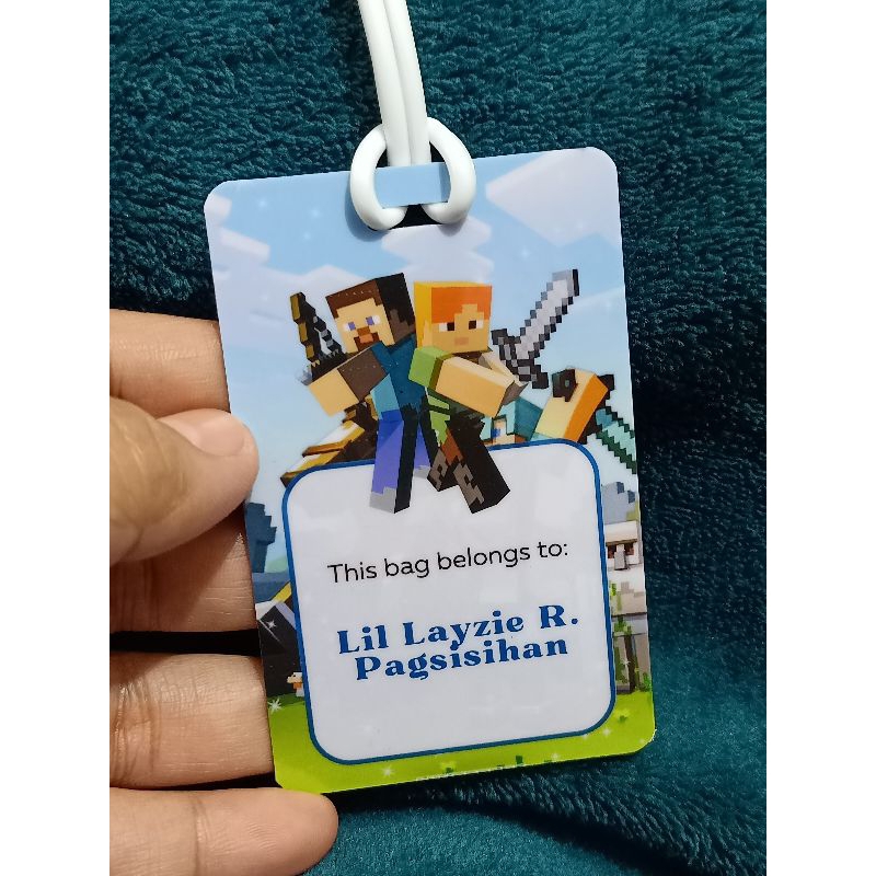 Costumized Bag Tag / Character Bag Tag / Luggage Tag by Tita Print ...