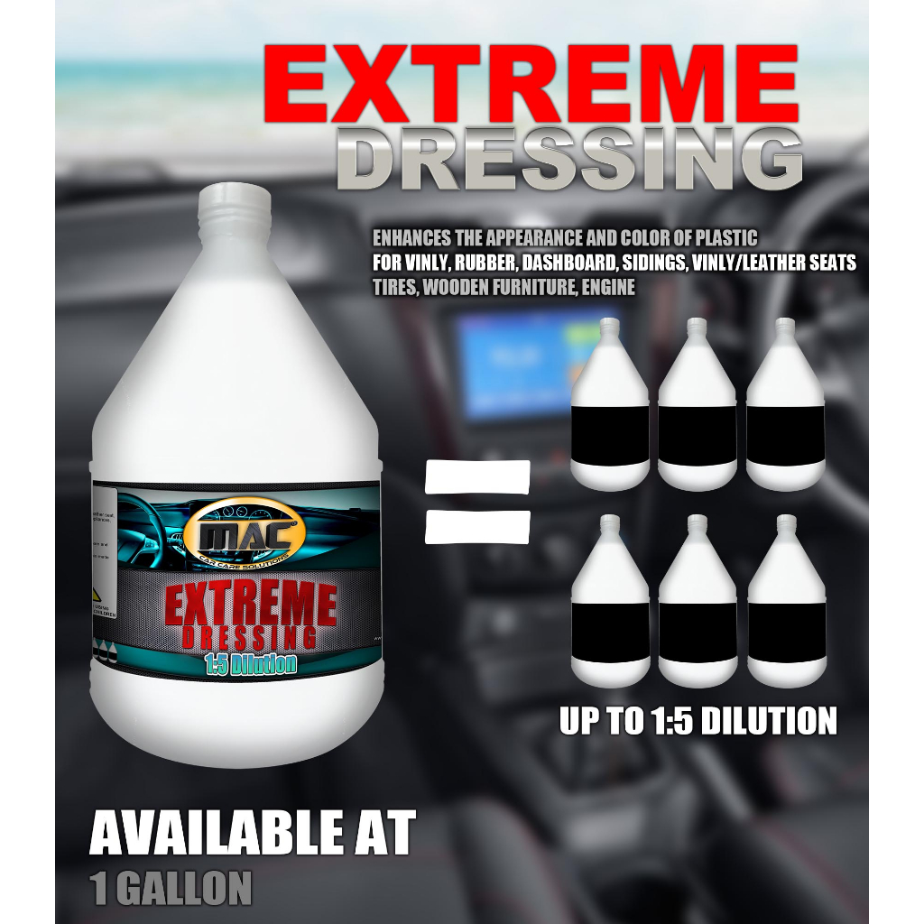 Extreme Dressing 1 GALLON / 1:5 Dilution / Protectant / Armor all ...