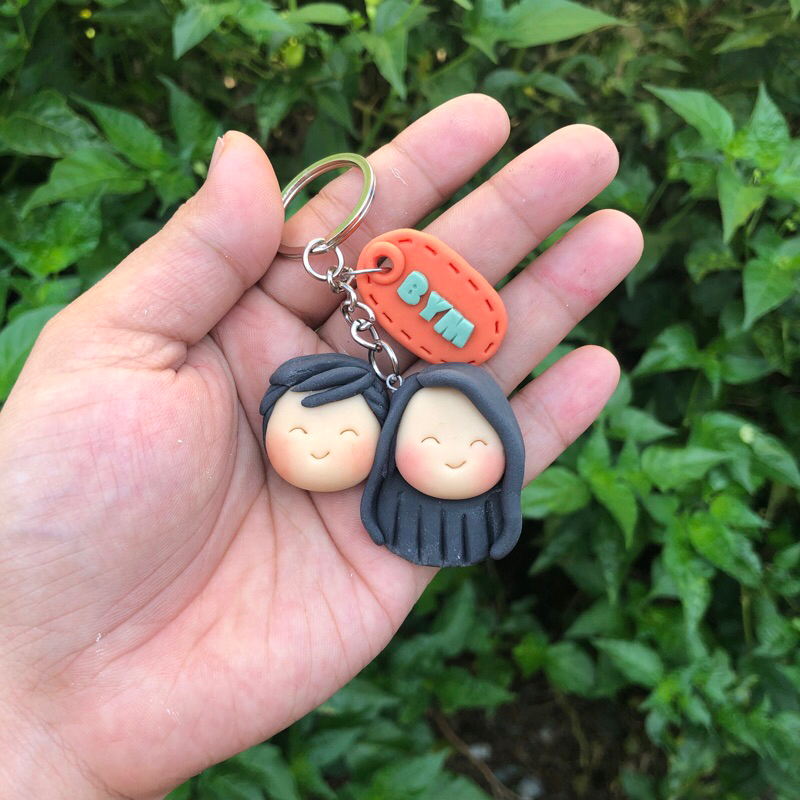 Custom Mini Me Head with Name Tag Keychain| Souvenir | Shopee Philippines