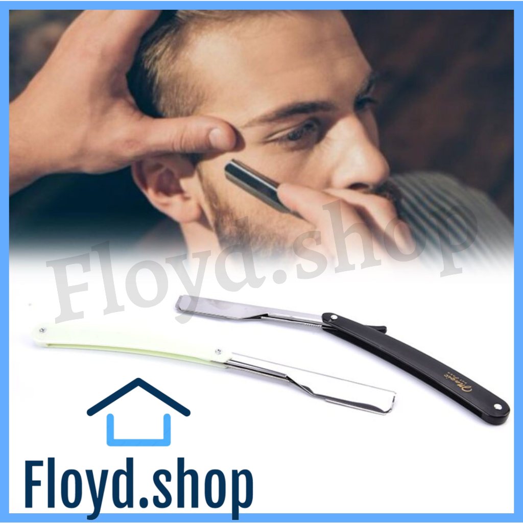 FLOYD.SHOP Manual Shaver Straight Edge Stainless Steel Sharp Barber ...