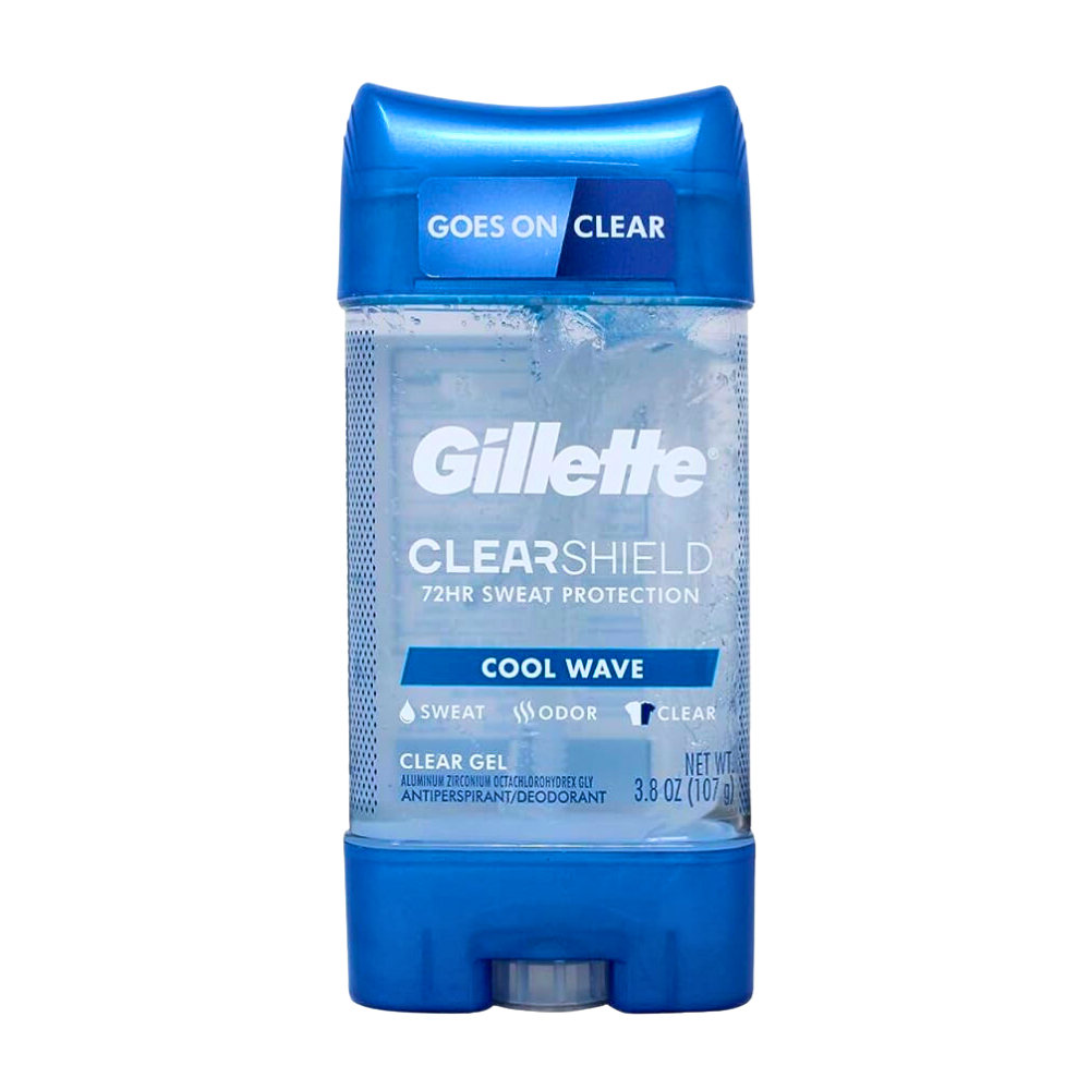 Gillette Clear Shield Anti-Perspirant Deodorant Clear Gel Cool Wave - 3 ...