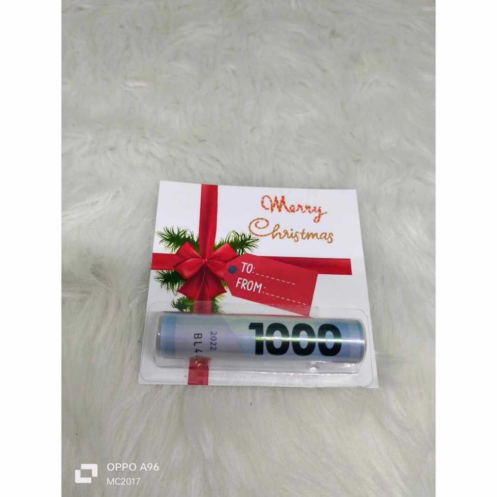 MONEY CARD HOLDER Christmas money holder angpao with acetate tube Gift ...