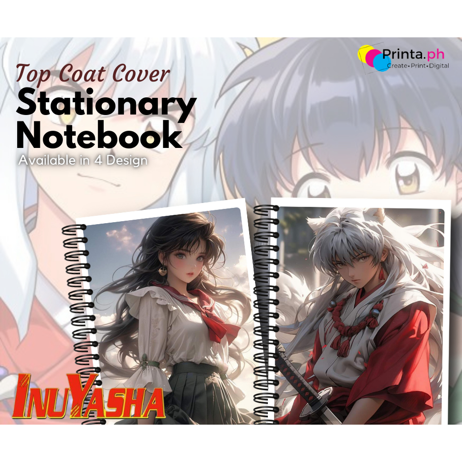 INUYASHA - Anime Stationary Line Notebook A5 size | 50sheets/ 100pages ...