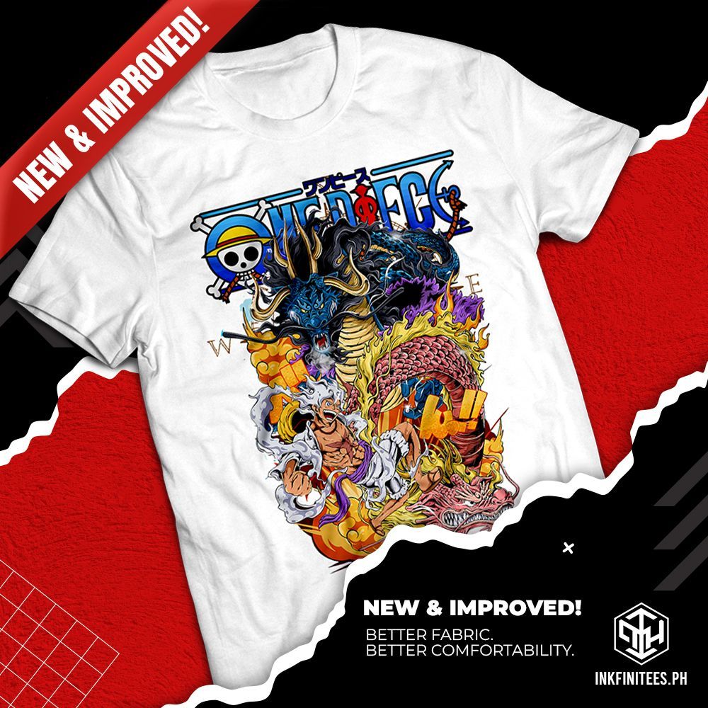 Inkfinitees - One Piece - Fifth Gear Luffy (Gear 5) X Kaido V5 (Unisex ...