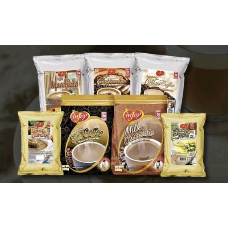 Injoy powder coffee vendo legit 500g all flavors sale promo | Shopee ...