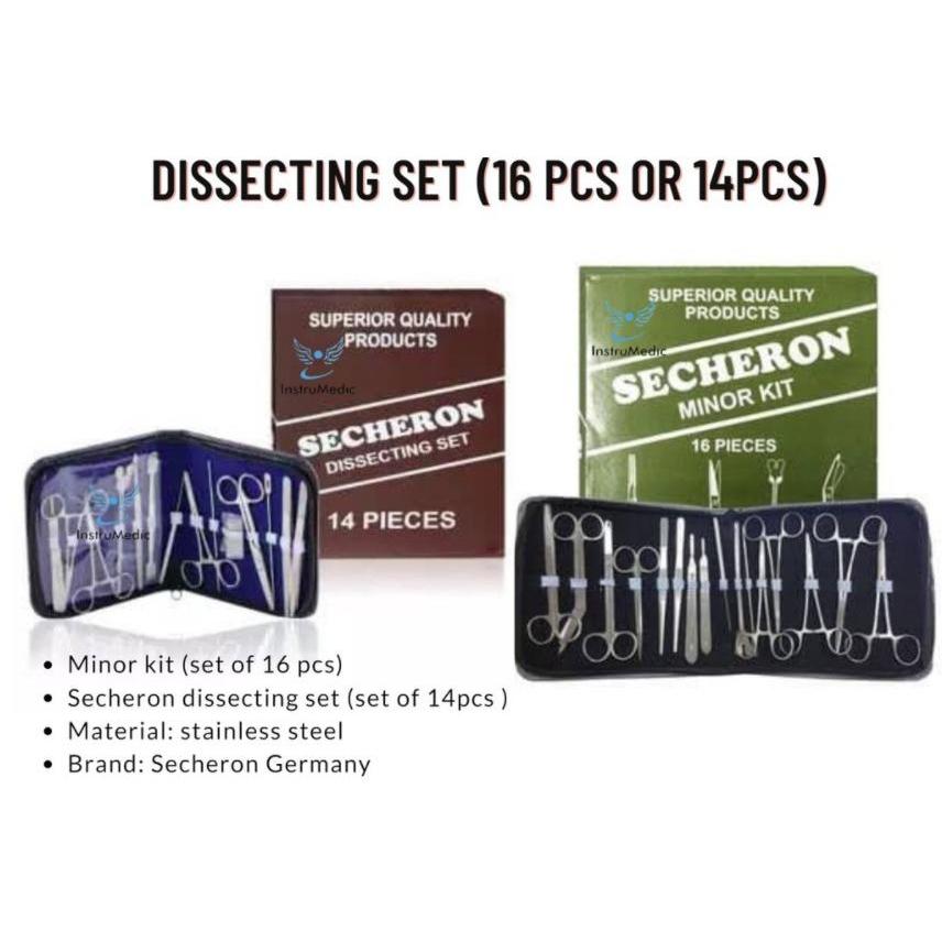 Dissecting set 16 pcs & 14pcs WHITHOUT BLADE | Shopee Philippines