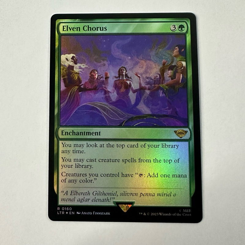 ELVEN CHORUS | LTR THE LORD OF THE RINGS | ENCHANTMENT | GREEN | MTG ...